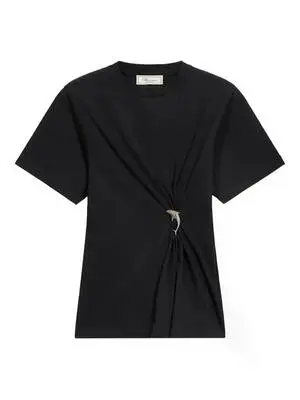 Blumarine Dolphin-detail T-shirt - Black