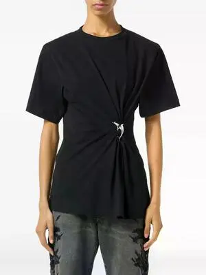 Blumarine Dolphin-detail T-shirt - Black