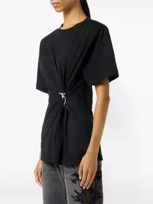 Blumarine Dolphin-detail T-shirt - Black