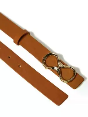TWINSET Logo-buckle Reversible Leather Belt - Brown