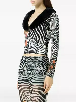 Blumarine Zebra-pattern Cardigan