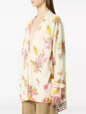 Blumarine Floral-print Cardigan