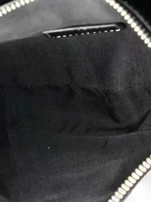 Dior Kaws Saddle Leather Applique Crossbody Bag - Black