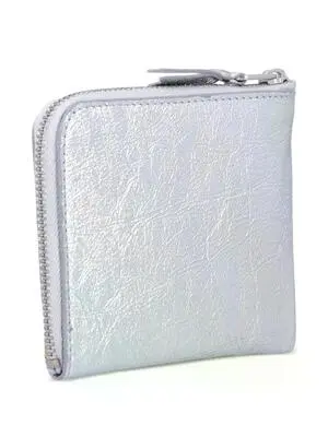 Comme Des Garçons L-zip Wallet - Silver