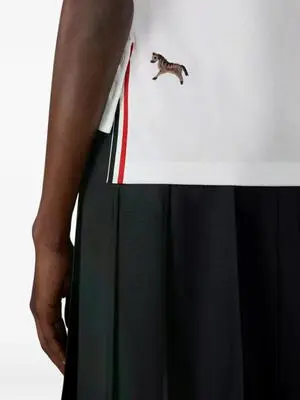 Thom Browne Horse-embroidered Polo Shirt