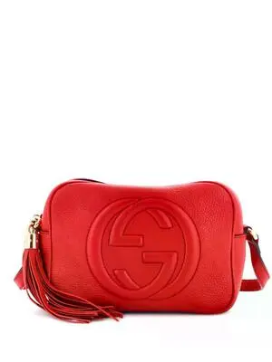 Gucci Soho Disco Leather Small Crossbody Bag - Red