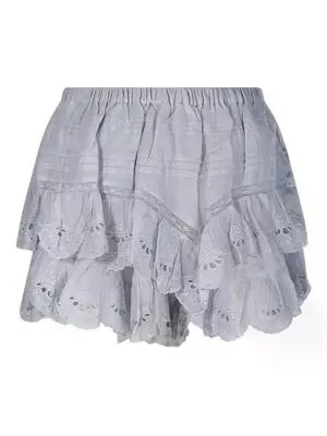 MARANT ETOILE Eyelet Ruffled Shorts