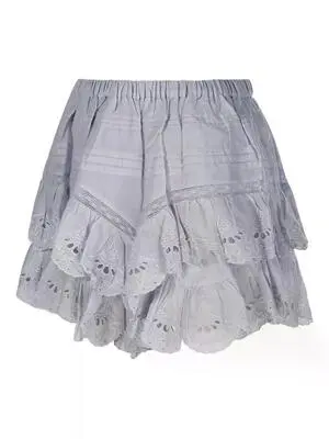 MARANT ETOILE Eyelet Ruffled Shorts