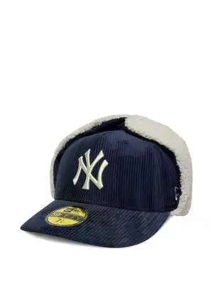 New Era Corduroy Ear-flap Cap - Blue