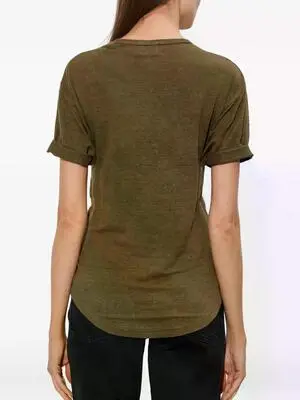 MARANT ETOILE Koldia Logo-print T-shirt - Green