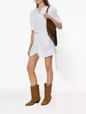 Isabel Marant Étoile Berenice Mini Wrap Skirt - White