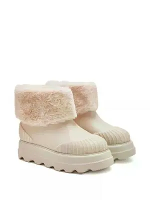 Melissa Fur Ridged-sole Boots