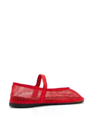 FLABELUS Isabella Mesh Strap Espadrilles - White