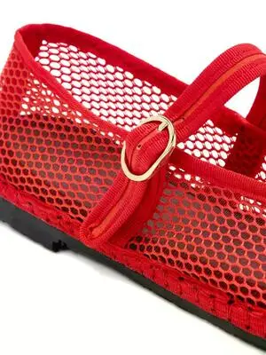 FLABELUS Isabella Mesh Strap Espadrilles - White