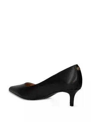 Ralph Lauren Pointed Leather Pumps - Black