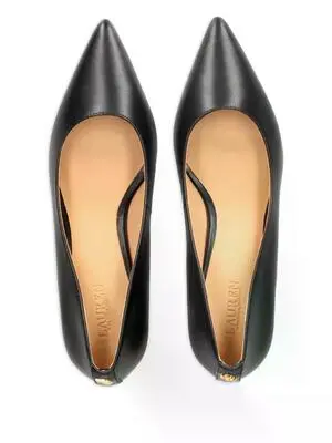 Ralph Lauren Pointed Leather Pumps - Black