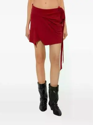 Isabel Marant Étoile Berenice Wrap Mini Skirt - Red