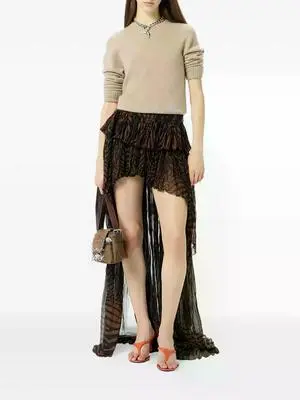 Blumarine Asymmetrical Skirt - Brown