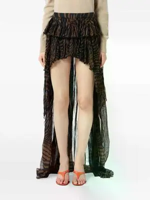 Blumarine Asymmetrical Skirt - Brown