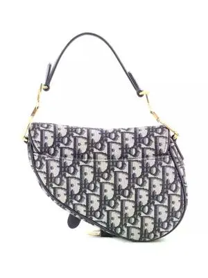 Dior Saddle Handbag Oblique Canvas Mini Shoulder Bag - Blue