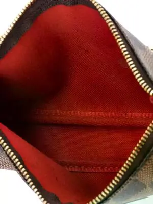 LOUIS VUITTON Pochette Accessoires Damier Mini Clutch - Brown