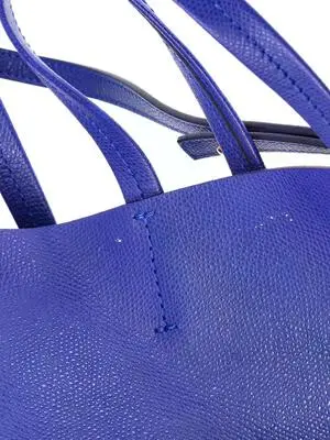 Celine Vertical Bi-cabas Tote Grained Calfskin Small Shoulder Bag - Blue