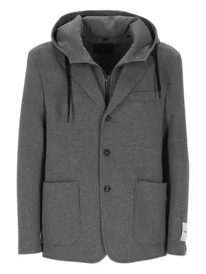 OFFICINA36 Hooded Button Jacket