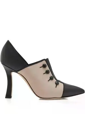 Manolo Blahnik Button Heel Pumps