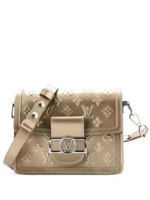 LOUIS VUITTON Dauphine Monogram Seal Mini Crossbody Bag - Gold