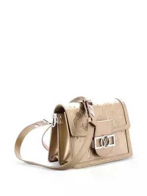 LOUIS VUITTON Dauphine Monogram Seal Mini Crossbody Bag - Gold