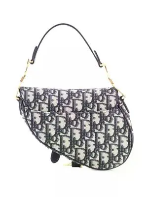 Dior Saddle Handbag Oblique Canvas Mini Shoulder Bag - Blue