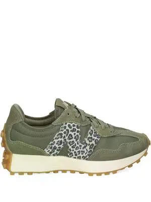 NEW BALANCE 327 Leopard-panel Sneakers - Green