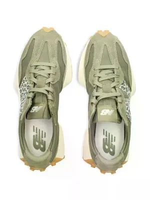 NEW BALANCE 327 Leopard-panel Sneakers - Green