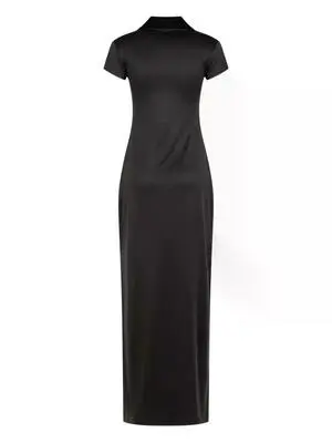 COURREGES V-neck Maxi Dress - Black