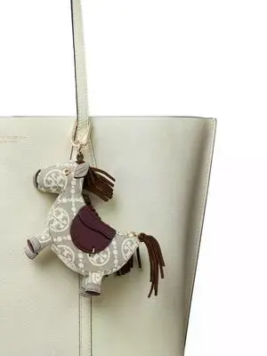 Tory Burch Patterned Horse Bag Charm