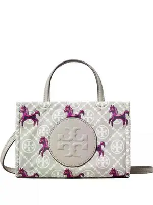 Tory Burch Mini Ella Horse-pattern Logo Tote