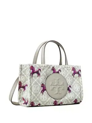 Tory Burch Mini Ella Horse-pattern Logo Tote