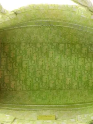 Dior Book Oblique Canvas Large Tote Bag - Green