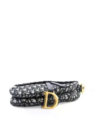 Dior Saddle Handbag Oblique Canvas Medium - Blue