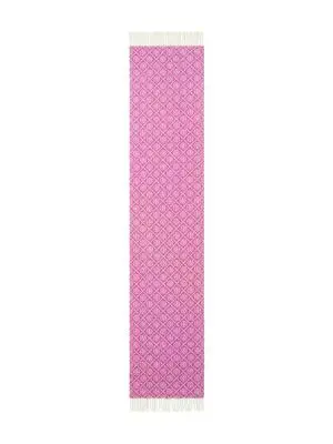 Tory Burch T-monogram Fringed Scarf - Pink