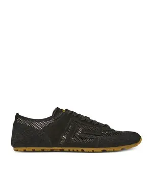Balmain Suede Racer 45 Sneakers - Black
