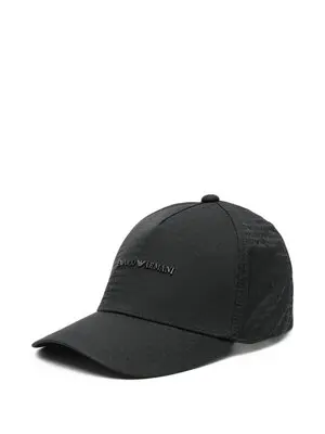 Emporio Armani Logo Baseball Cap - Black