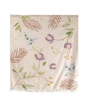 GAURI KOHLI Bahara Throw Blanket, 60" L X 50" W - Multicolored