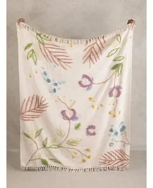 GAURI KOHLI Bahara Throw Blanket, 60" L X 50" W