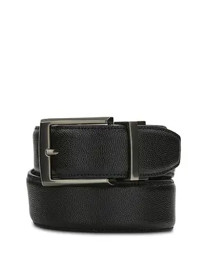 Bloomingdale'S Lizard Effect Reversible Leather Belt - Black