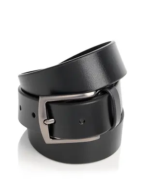 Bloomingdale'S Shine Strap Leather Belt - Black