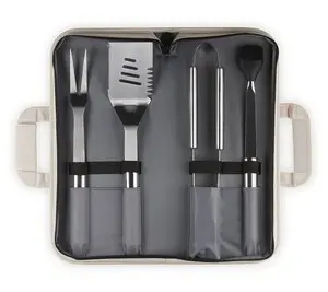 LE CREUSET Set Of 4 Outdoor Grilling Tools Carr Y Bag - One-color