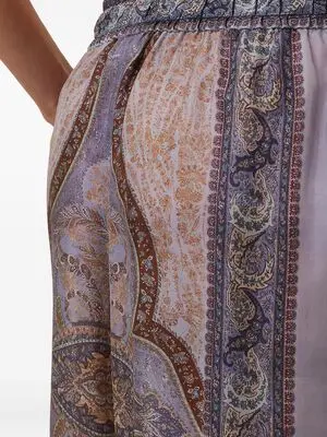 Zimmermann Wanderlust Silk Pants - Blue