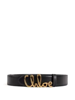 Chloé Iconic Leather Belt - Black