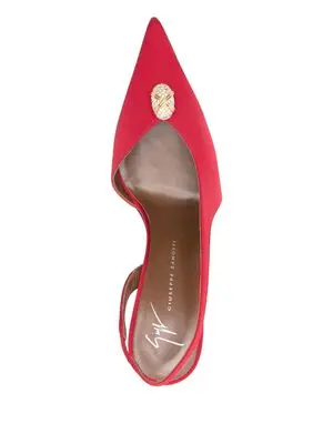 GIUSEPPE ZANOTTI Carole Slingback Pumps - Red